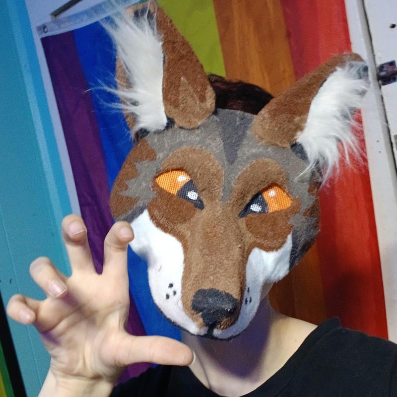 Coyote Therian Mask - Etsy
