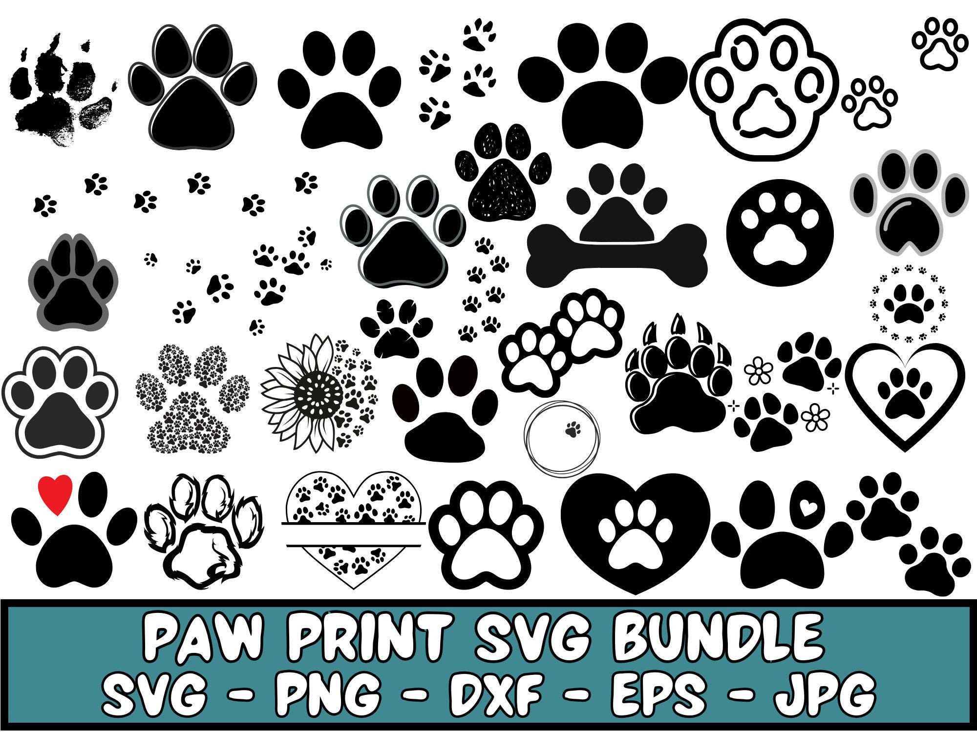 Paw Print Svg, Dog Paw SVG, Dog Svg, Paw Svg, Animal Paw Svg, Cat Paw ...