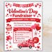 Editable Valentine's Day Fundraiser Flyer: School Party Template ...