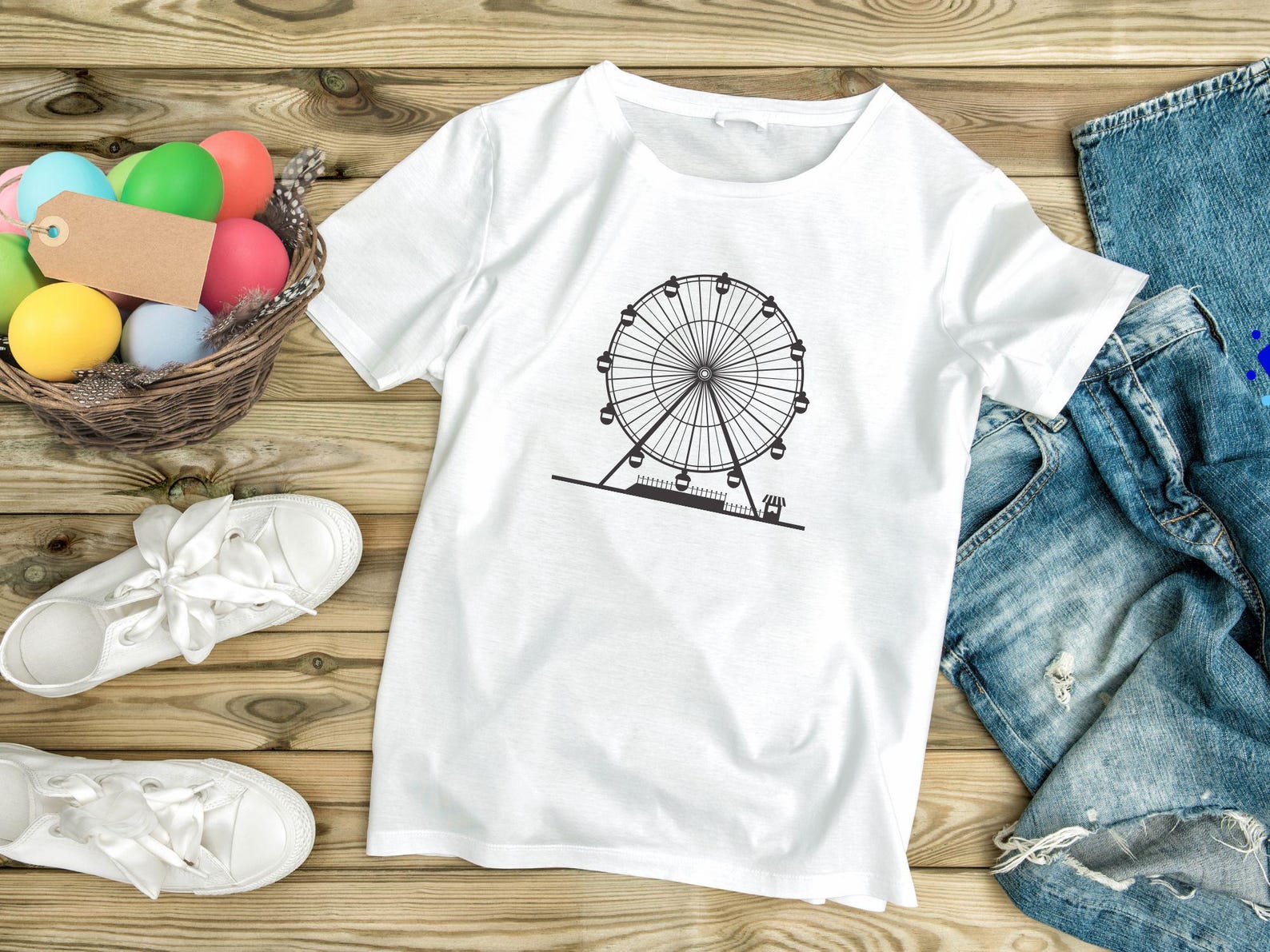 Ferris Wheel SVG Bundle, Ferris Wheel Dxf, Ferris Wheel Png, Ferris ...