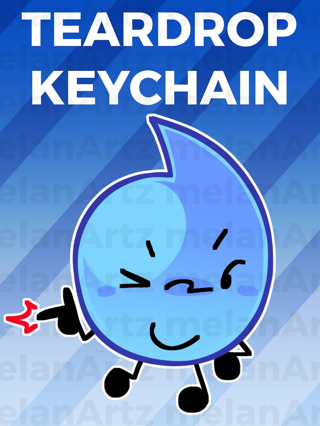 Teardrop BFDI Acrylic Keychain - Etsy