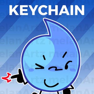 Teardrop BFDI Acrylic Keychain - Etsy