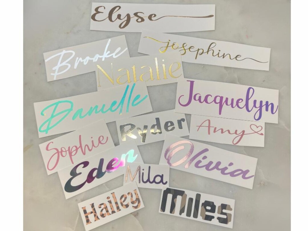 Custom Name Decals for Every Occasion - Personalized Vinyl Stickers for ...