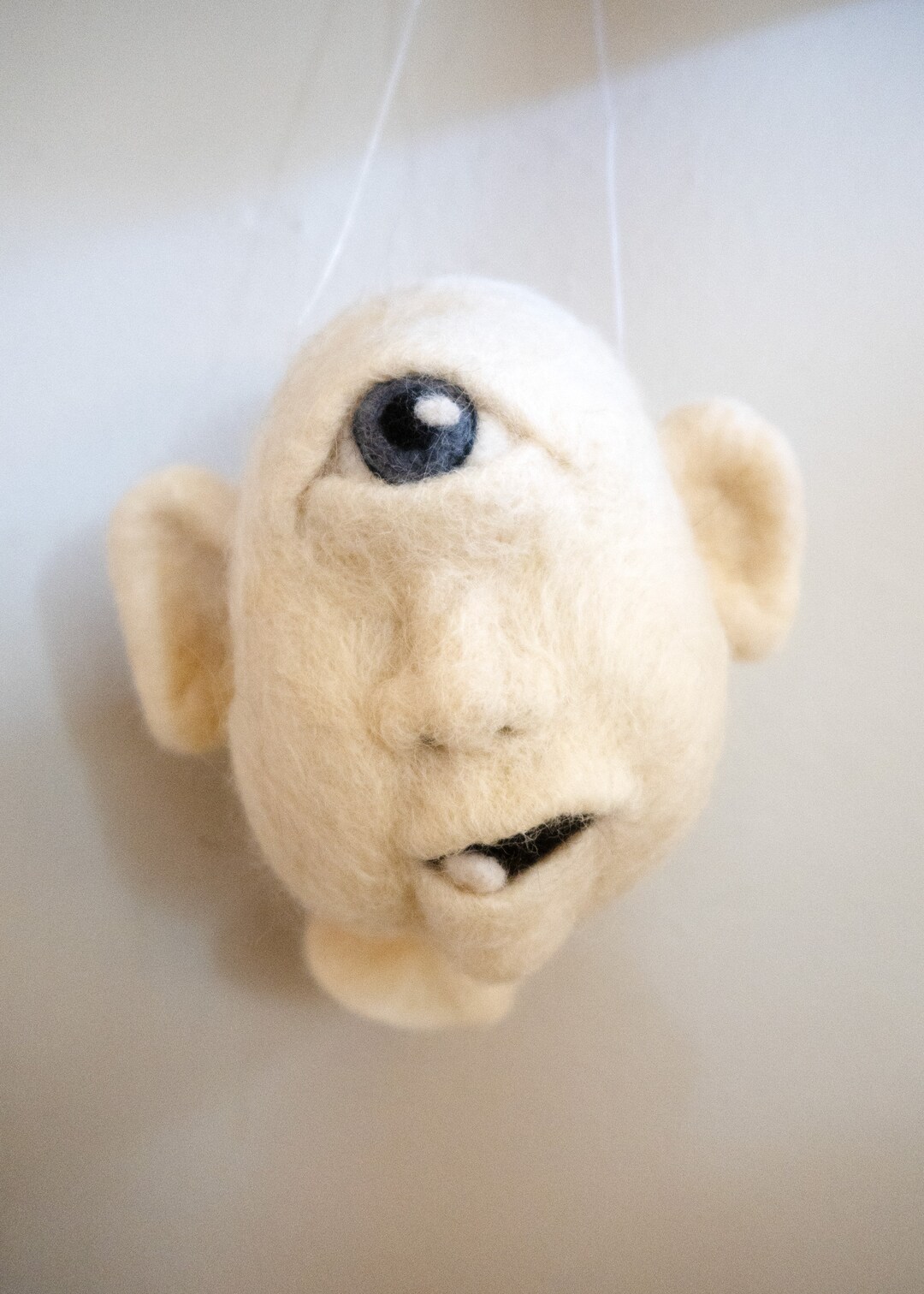 OOAK Needle-felted Cyclops Baby Head for Oddities Curiosity Cabinet ...