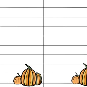 PDF Pumpkin Note Printable - Etsy