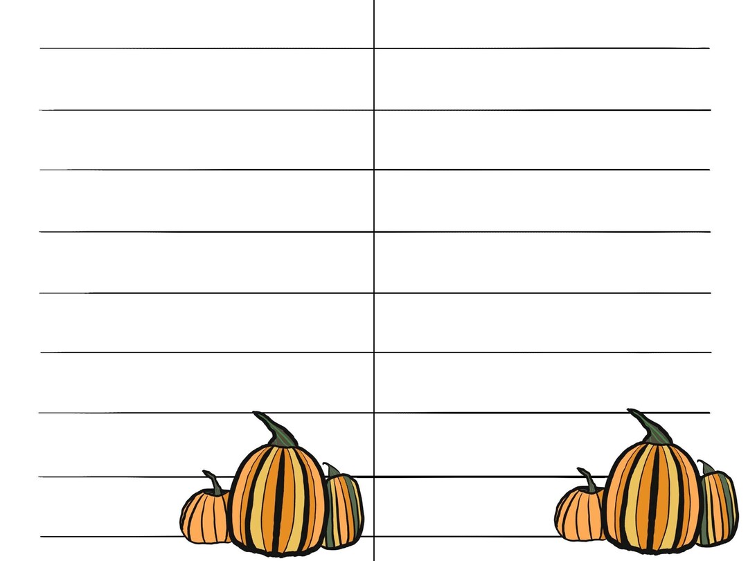 PDF Pumpkin Note Printable - Etsy