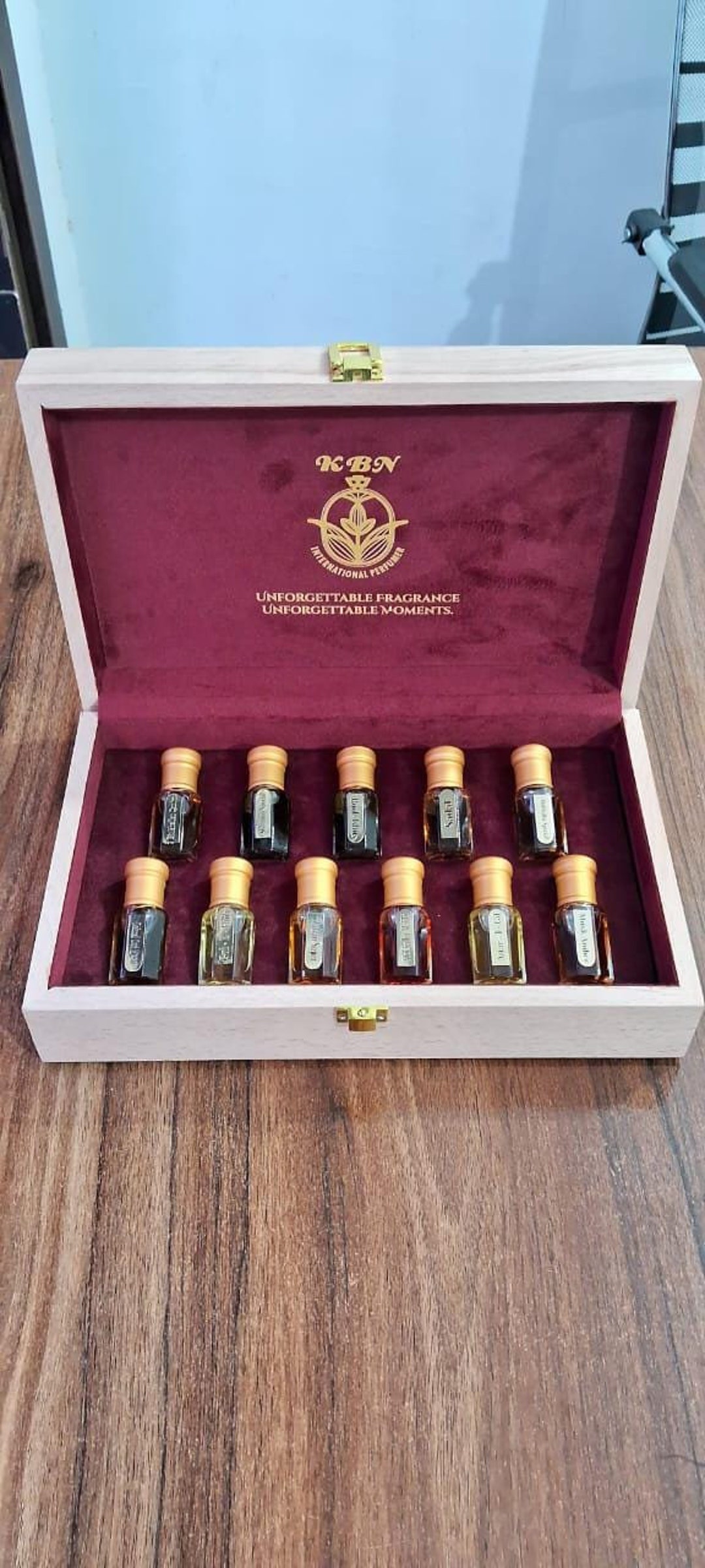 Exotic Kashmiri Attar Oil (11 X 3ml Bottles) | Gift Box | Alcohol-free ...