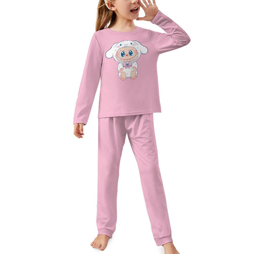 Pijama Labubu Cinnamorol Manga Longa para Meninas - Etsy Portugal