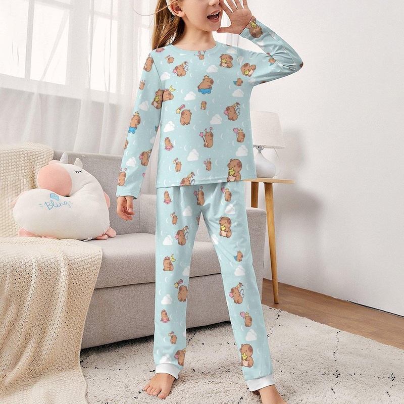 Capybara Pajamas Girls - Etsy UK
