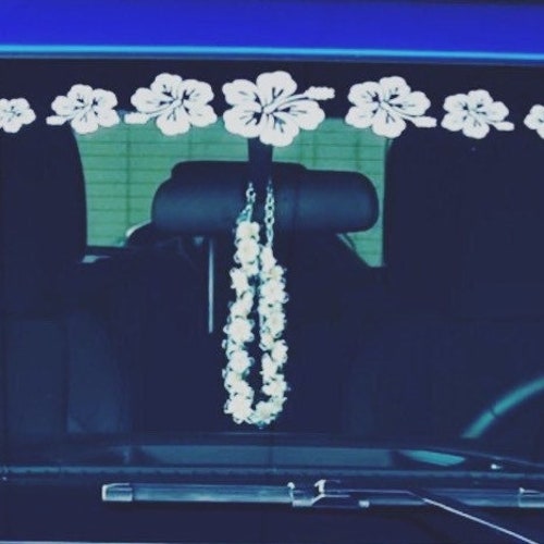 Hibiscus Flower Beach Decal for Women Vinyl Stickers - Etsy