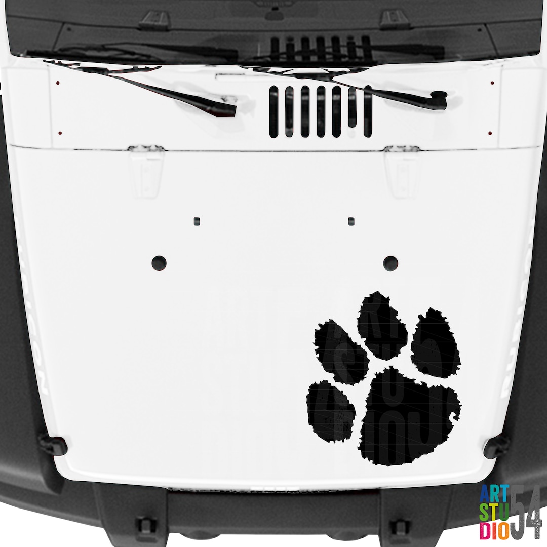 Paw Print Dog Paw Tiger Paw Vinyl Decal Accessories, Hood Decals for ...