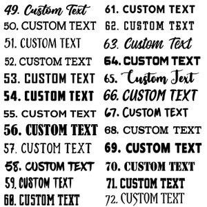 Two Printed Vinyl Hood Decals Custom Name Text Accessories, Hood Decals ...