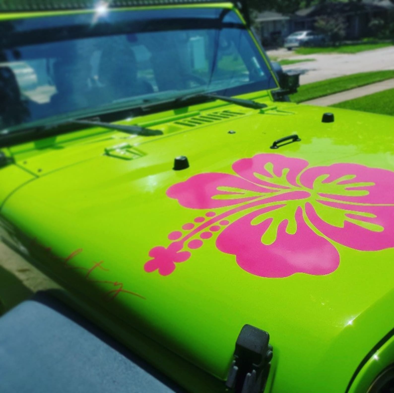 Hibiscus Flower Hood Vinyl Decals for Women Vinyl Stickers - Etsy