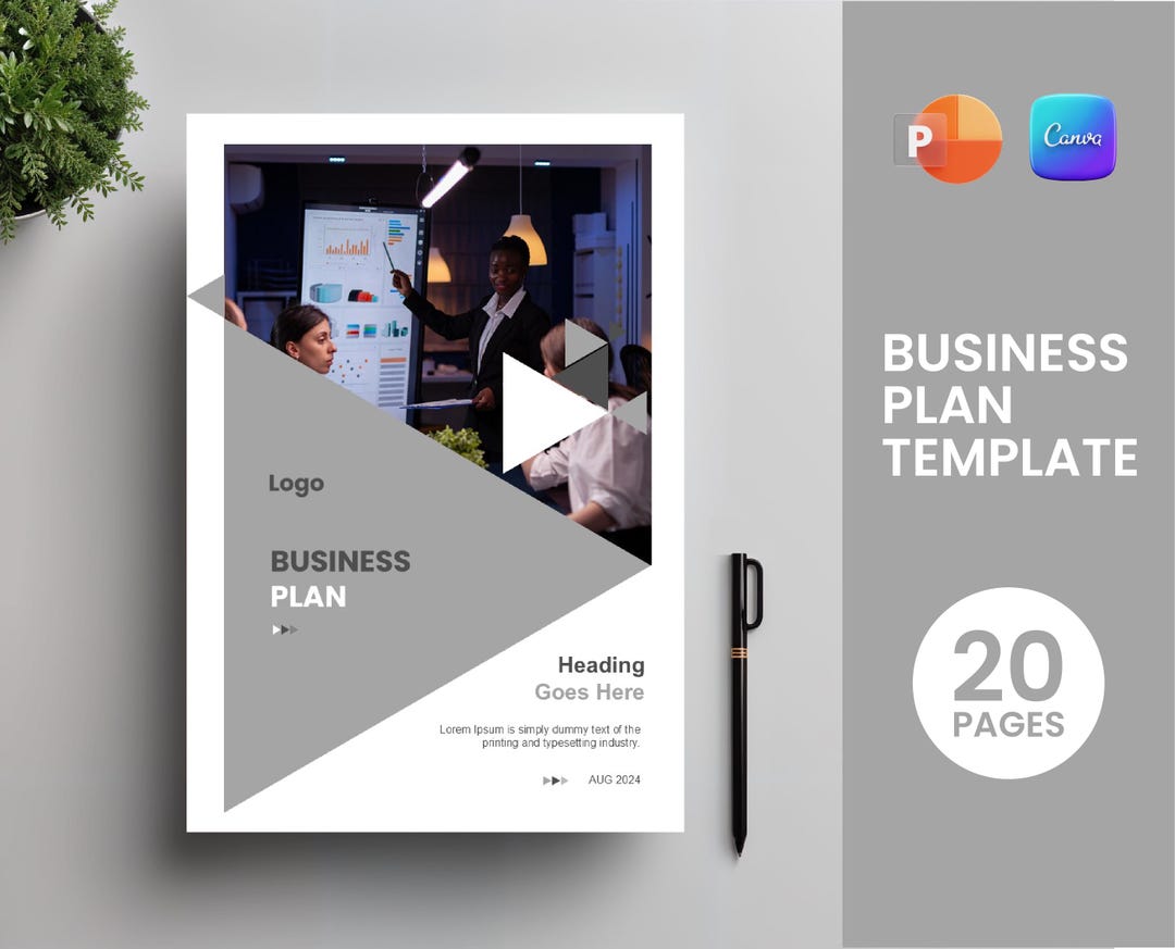 Ultimate Business Plan Template for Startups | Investor-ready Pitch ...