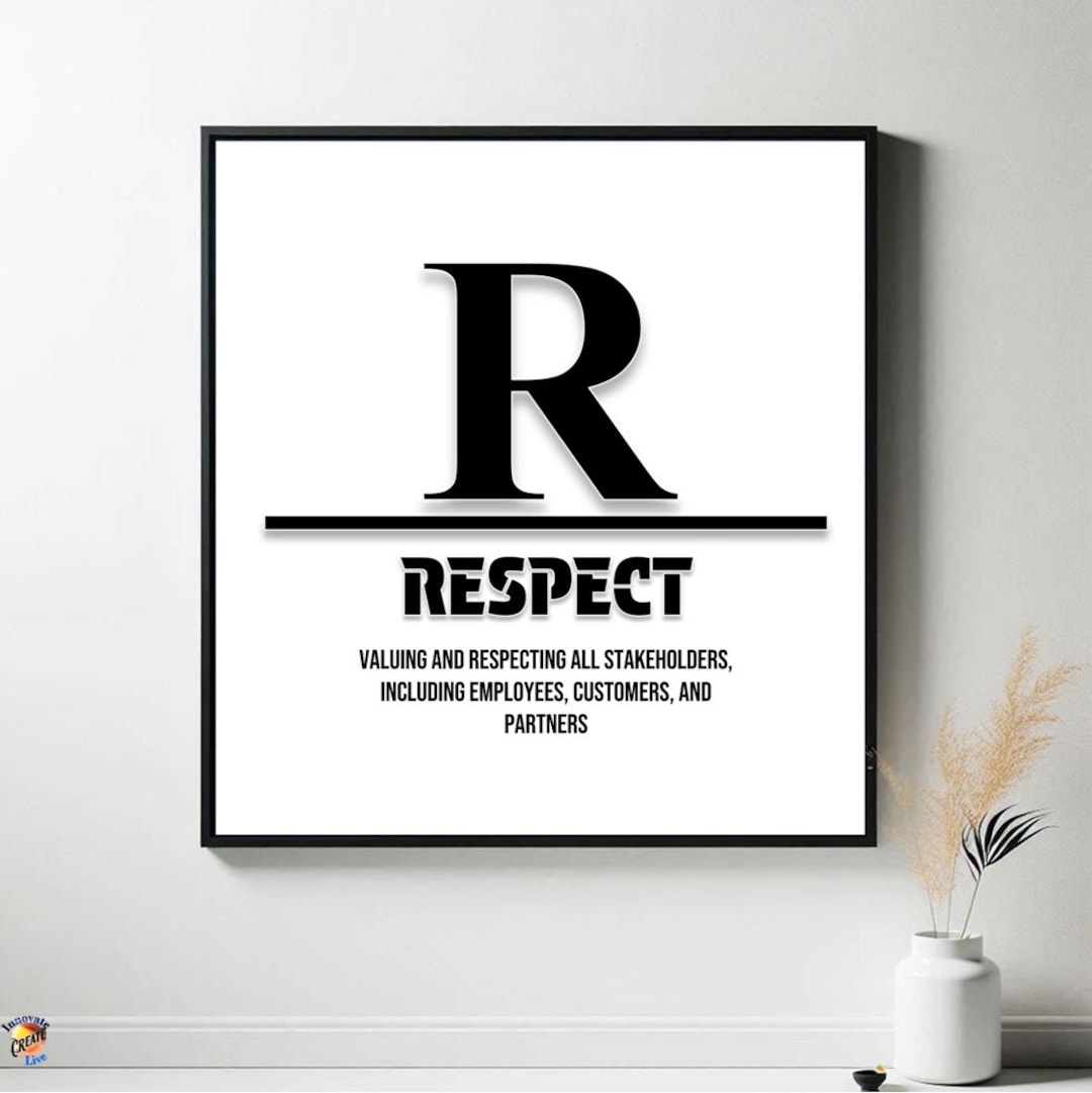 Respect Definition Modern Office Instant Download Print Inspirational ...