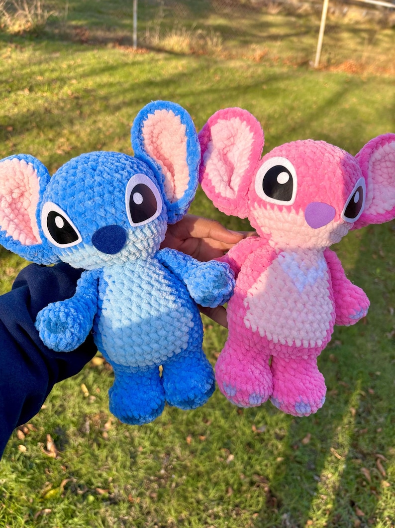 Crocheted Stitch and Angel Plushie: Handmade Alien Toy Made to Order - Etsy