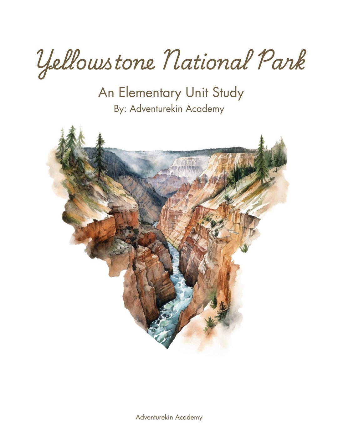 Yellowstone National Park Unit Study- Elementary Homeschool- Math ...