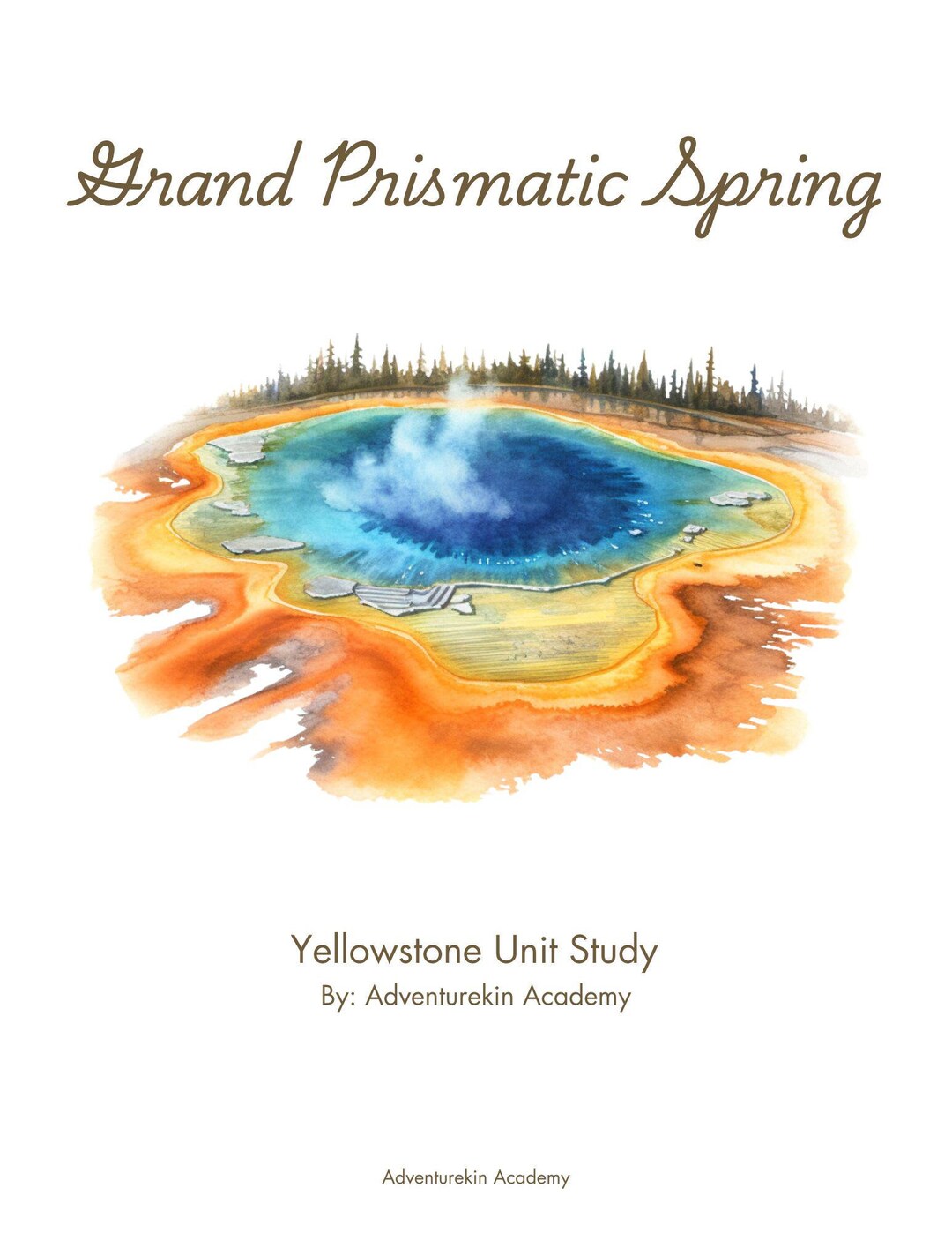 Grand Prismatic Spring Unit Study – Elementary Homeschool (PDF Download ...