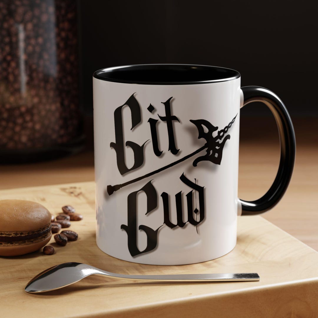 GIT GUD Gaming Mug Tree Sentinel Axe Graphic Accent Coffee Mug (11 ...