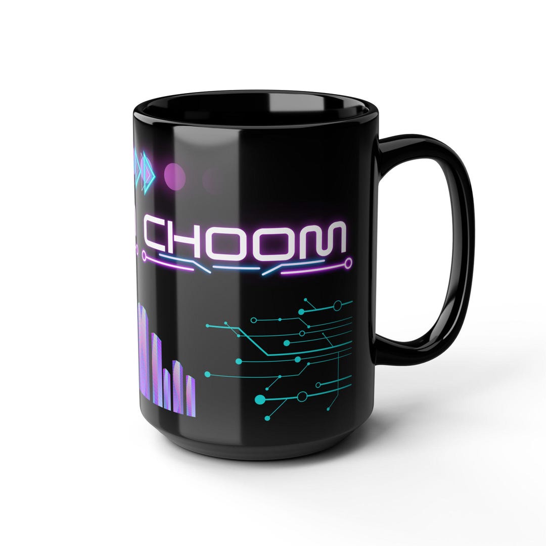 CYBERPUNK CHOOM Edgerunners Gamer Neon Anime TTRPG Black Mug (11oz ...