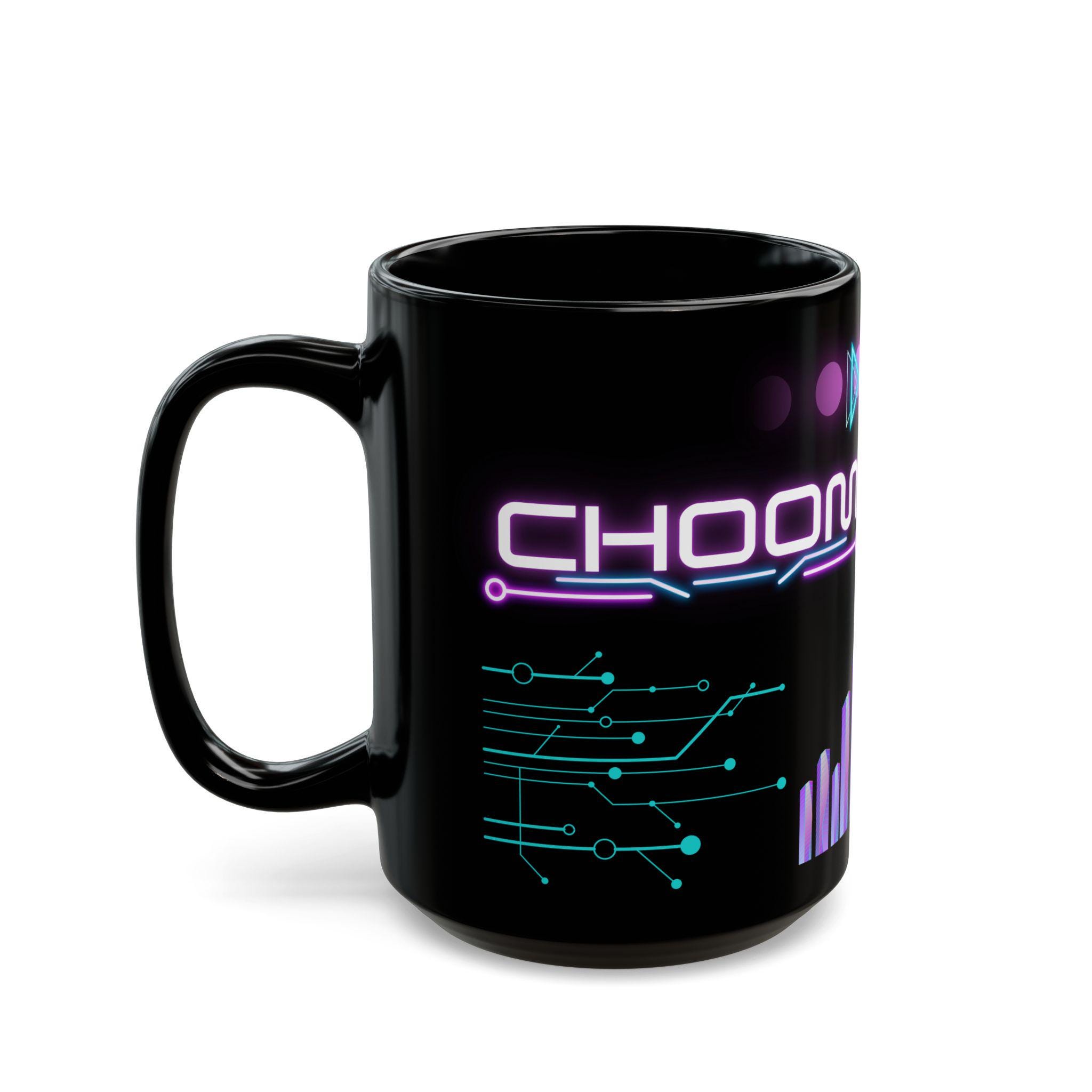 CYBERPUNK CHOOM Edgerunners Gamer Neon Anime TTRPG Black Mug (11oz ...