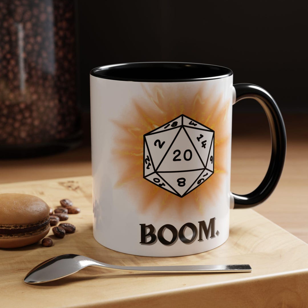D20 BOOM DND Ttrpg Dungeons and Dragons Natural 20 Nat 20 BG3 Baldur's ...
