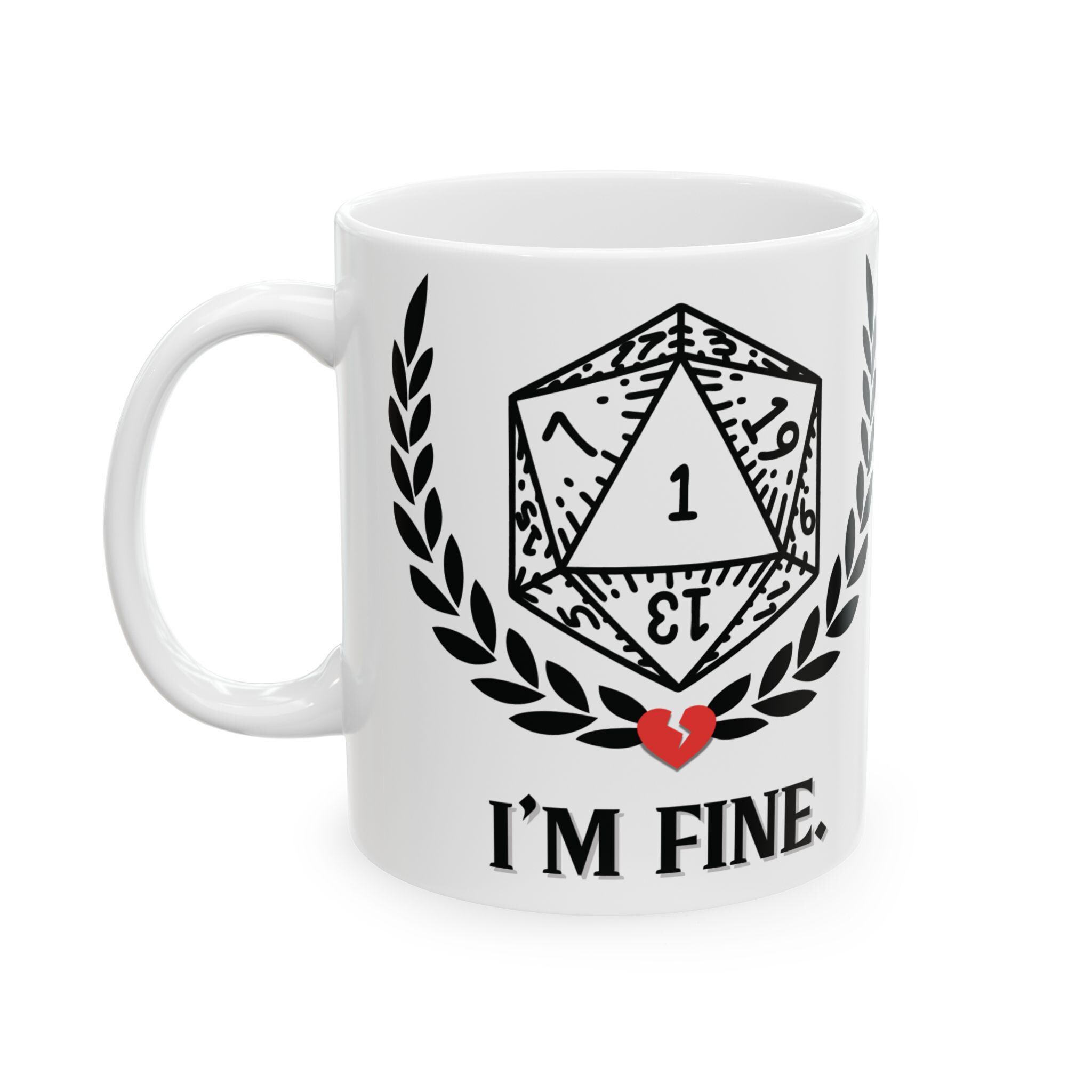 D20 NAT1 "i'm Fine. This is Fine." FUNNY Broken Heart Ttrpg Dungeons ...