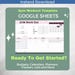 Gym Workout Template, Google Sheets Fitness Planner,exercise Log for ...