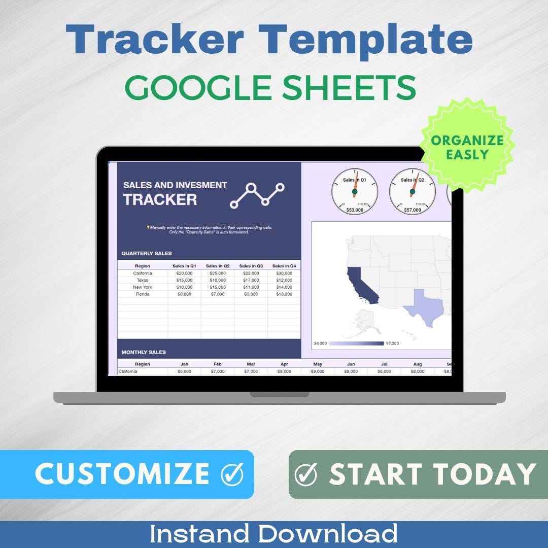 Tracker Template, Google Sheets Small Business Task Manager Project ...