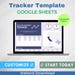 Tracker Template, Google Sheets Small Business Task Manager Project ...