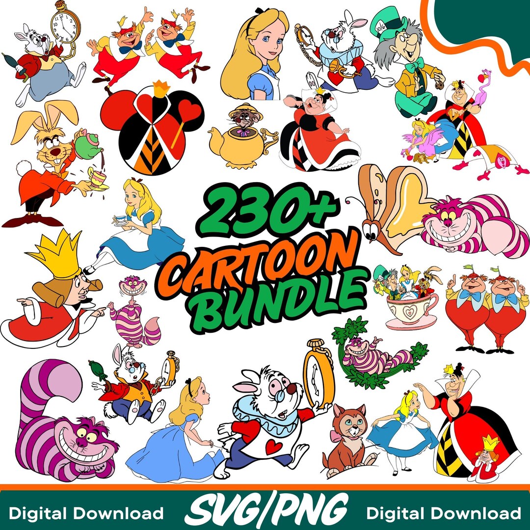 230+ Cartoon Bundle |PNG, SVG| Cute Cartoon Svg, Funny Cartoon Png ...