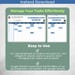 Exam Schedule Template, Editable Google Sheets, Digital Download, Easy ...