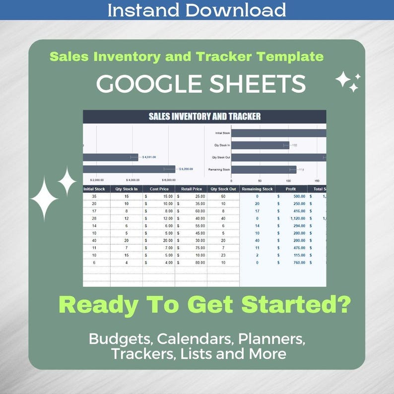 Sales Inventory and Tracker Template – Optimize Stock Levels and Track ...