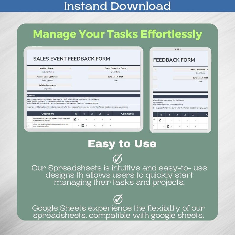 Sales Event Feedback Form Template – Gather Actionable Insights From ...
