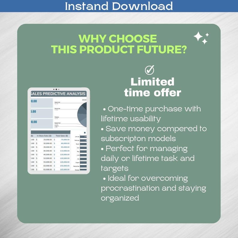 Sales Predictive Analysis Model Template – Anticipate Trends and ...