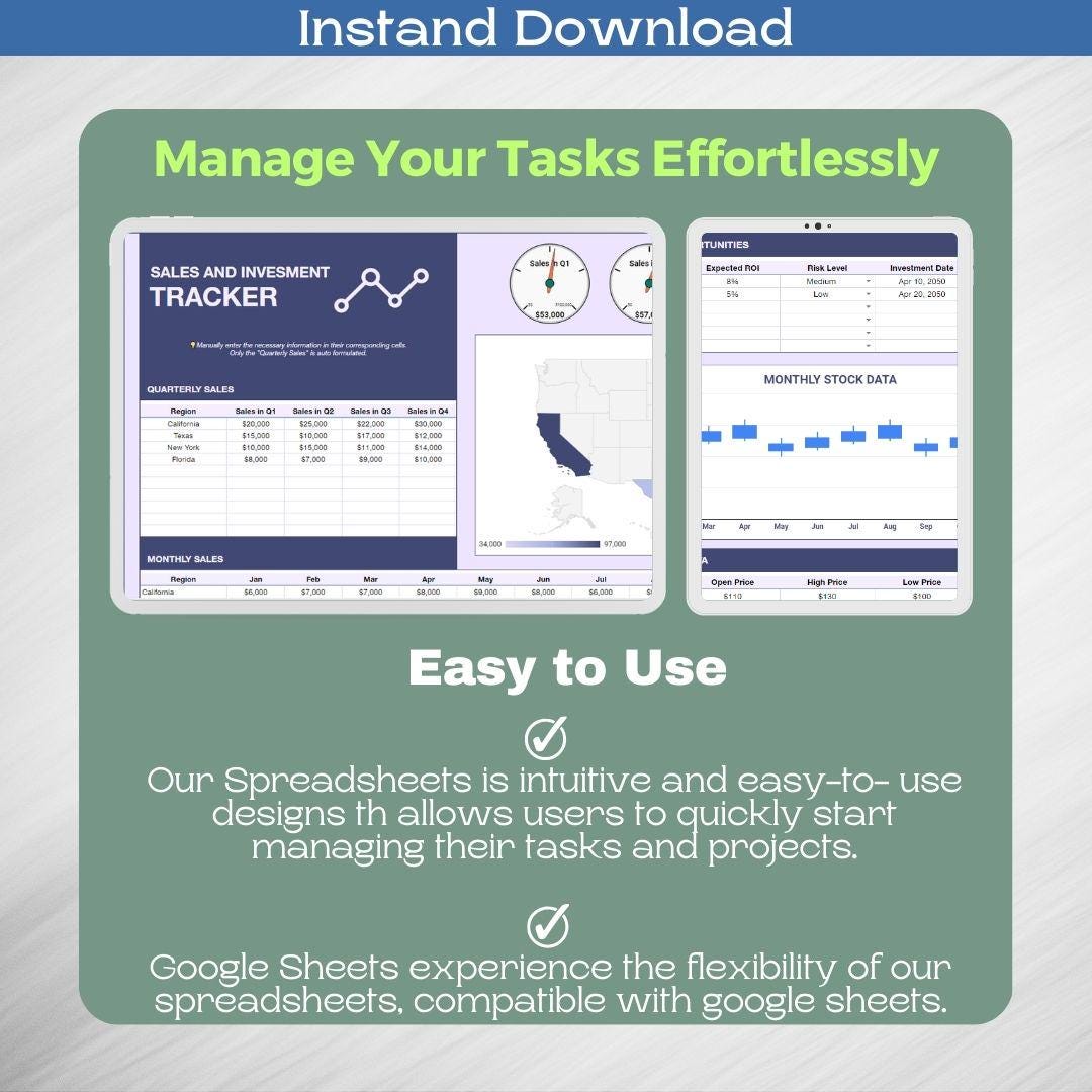 Tracker Template, Google Sheets Small Business Task Manager Project ...
