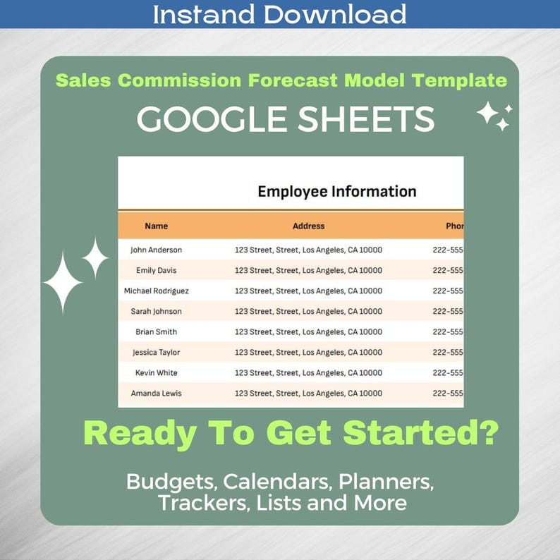Sales Commission Forecast Model Template – Predict Earnings With ...