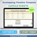 Overlapping Timeline Template - Editable Google Sheets for Project ...
