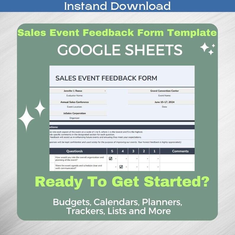 Sales Event Feedback Form Template – Gather Actionable Insights From ...