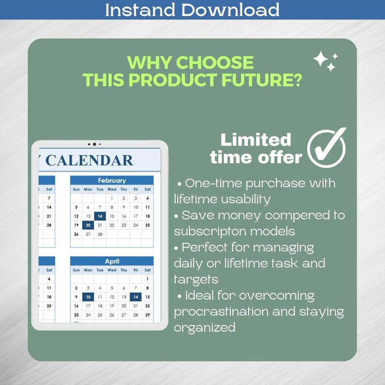 Yearly Calendar Template – Printable, Customizable, and Editable ...