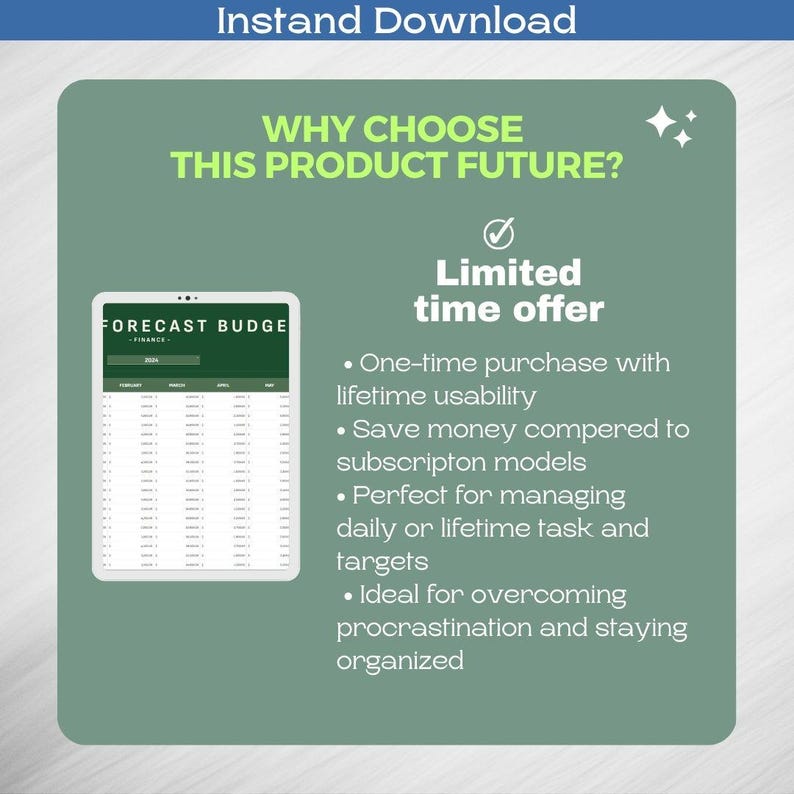 Finance Rolling Forecast Budget Template - Editable Google Sheets for ...
