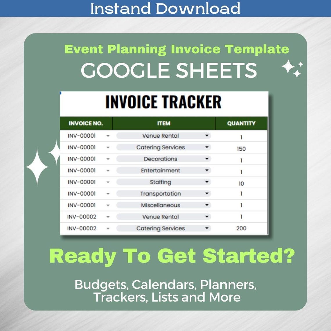 Event Planning Invoice Template Professional Invoicing for Event ...