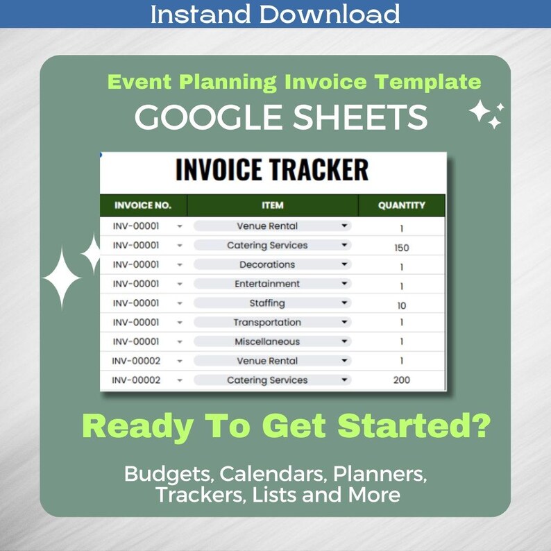 Event Planning Invoice Template Professional Invoicing for Event ...