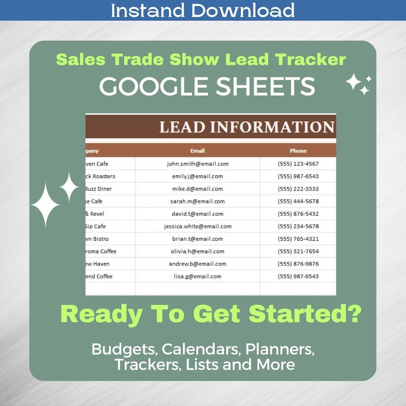 Sales Trade Show Lead Tracker Template – Streamline Lead Management for ...