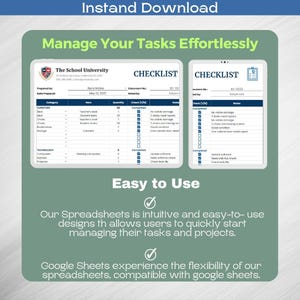 Classroom Inventory Checklist Template Editable Google Sheets for ...