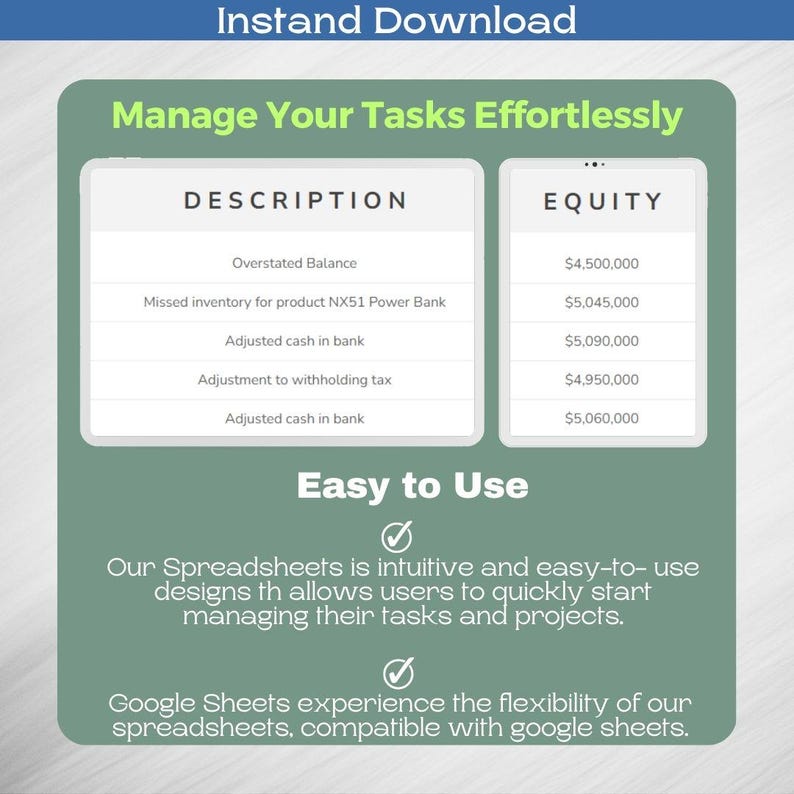 Balance Sheet Reconciliation Template, Google Sheets ...