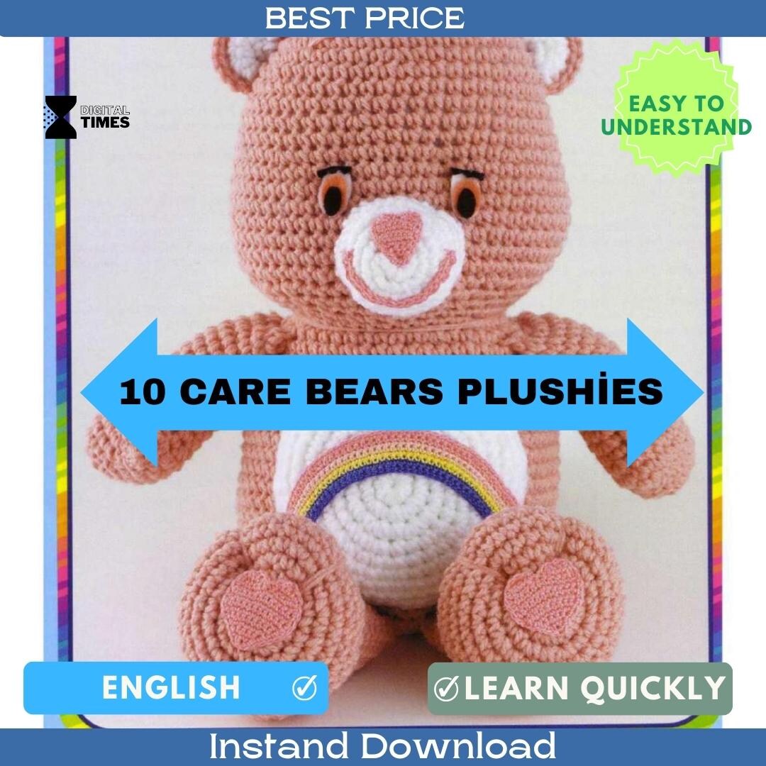 10 Cute Bears Crochet Pattern PDF in English, Crochet Gift, Crochet Amigurumi, Easy Crochet, DIY ...