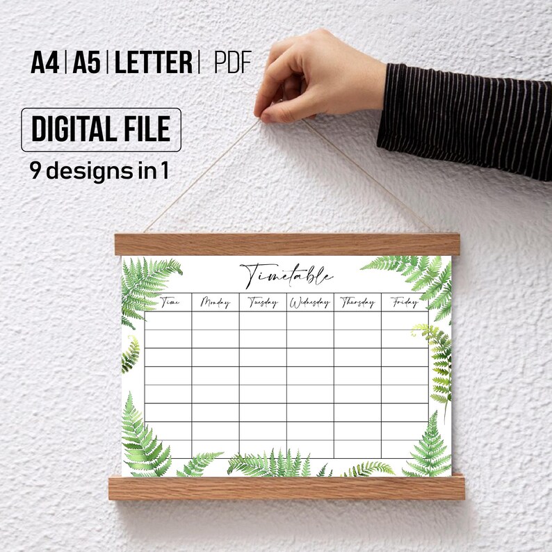 Homeschool Checklist, Printable Daily Schedule for Kids, Home School ...