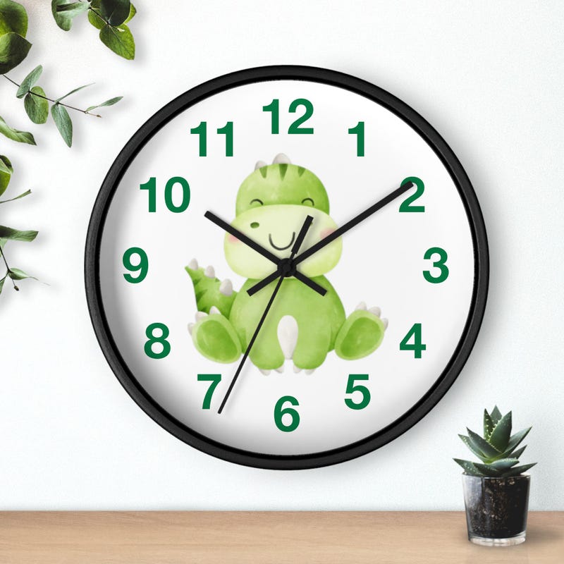 Dinosaur Wall Clock - Etsy