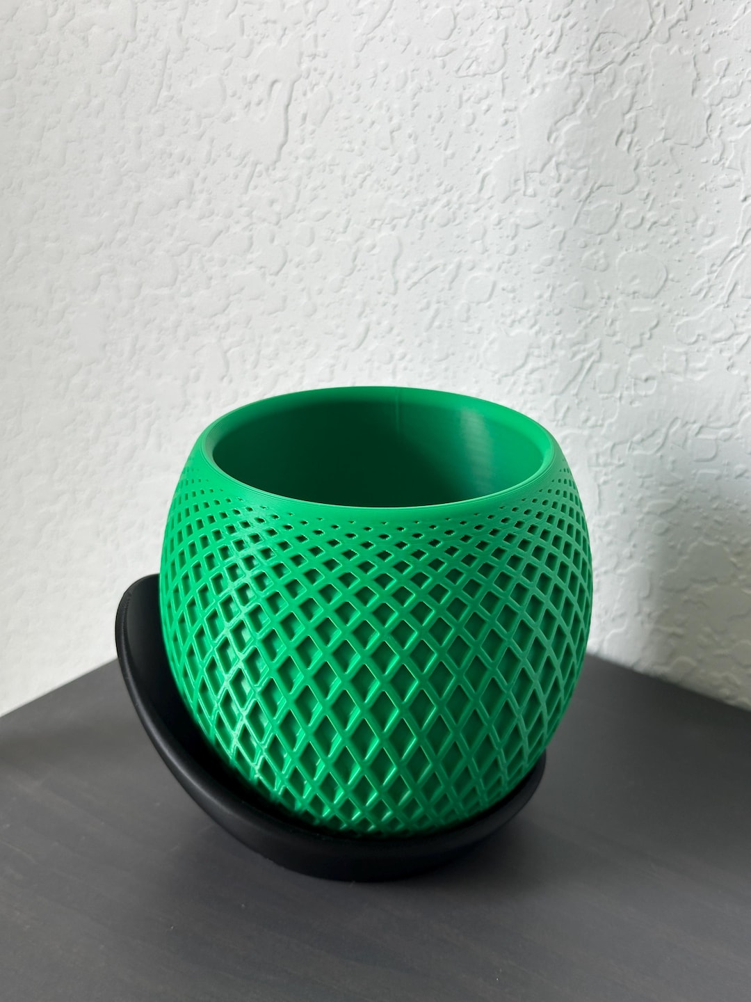 Customizable 3d-printed Geometric Planter With Drainage Saucer - Etsy